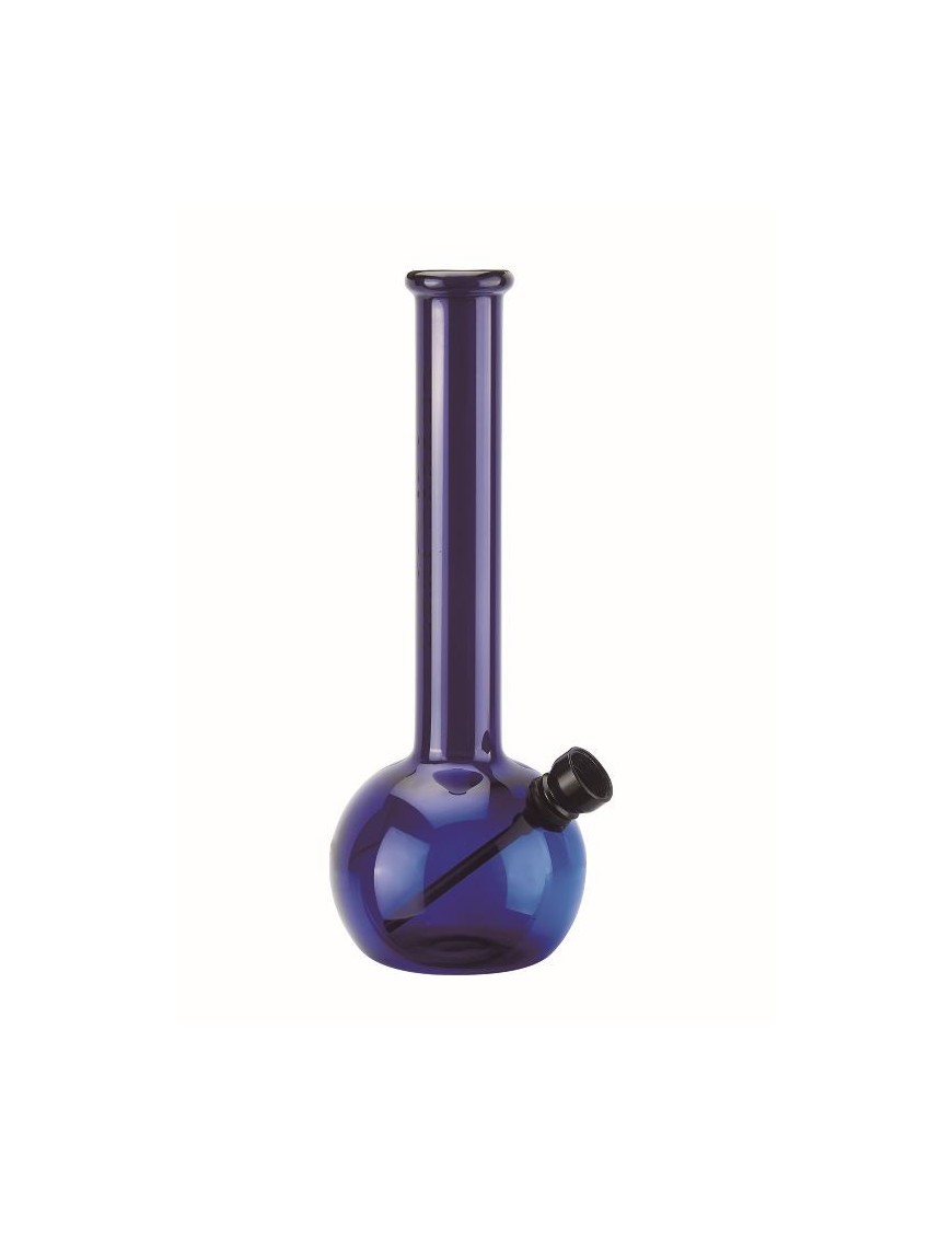 Bong Round Glass 20cm Azul
